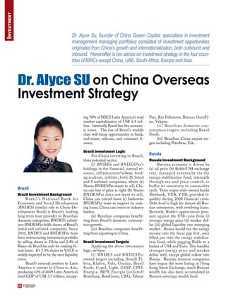 Dr. Alyce Su on China's Global Investment Strategy | PDF