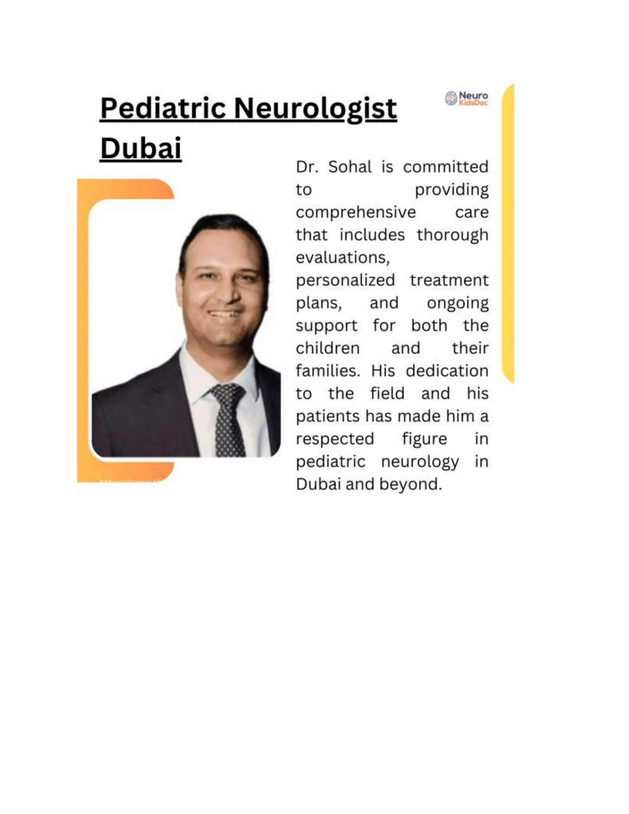 Pediatric Neurologist Dubai | Dr Aman Sohal | DOC