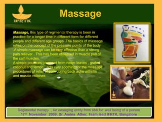 Dr.amina ather , regimenal therapy | PPT