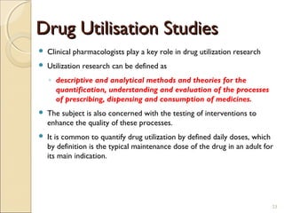 Clinical pharmacology history roles & research | PPT