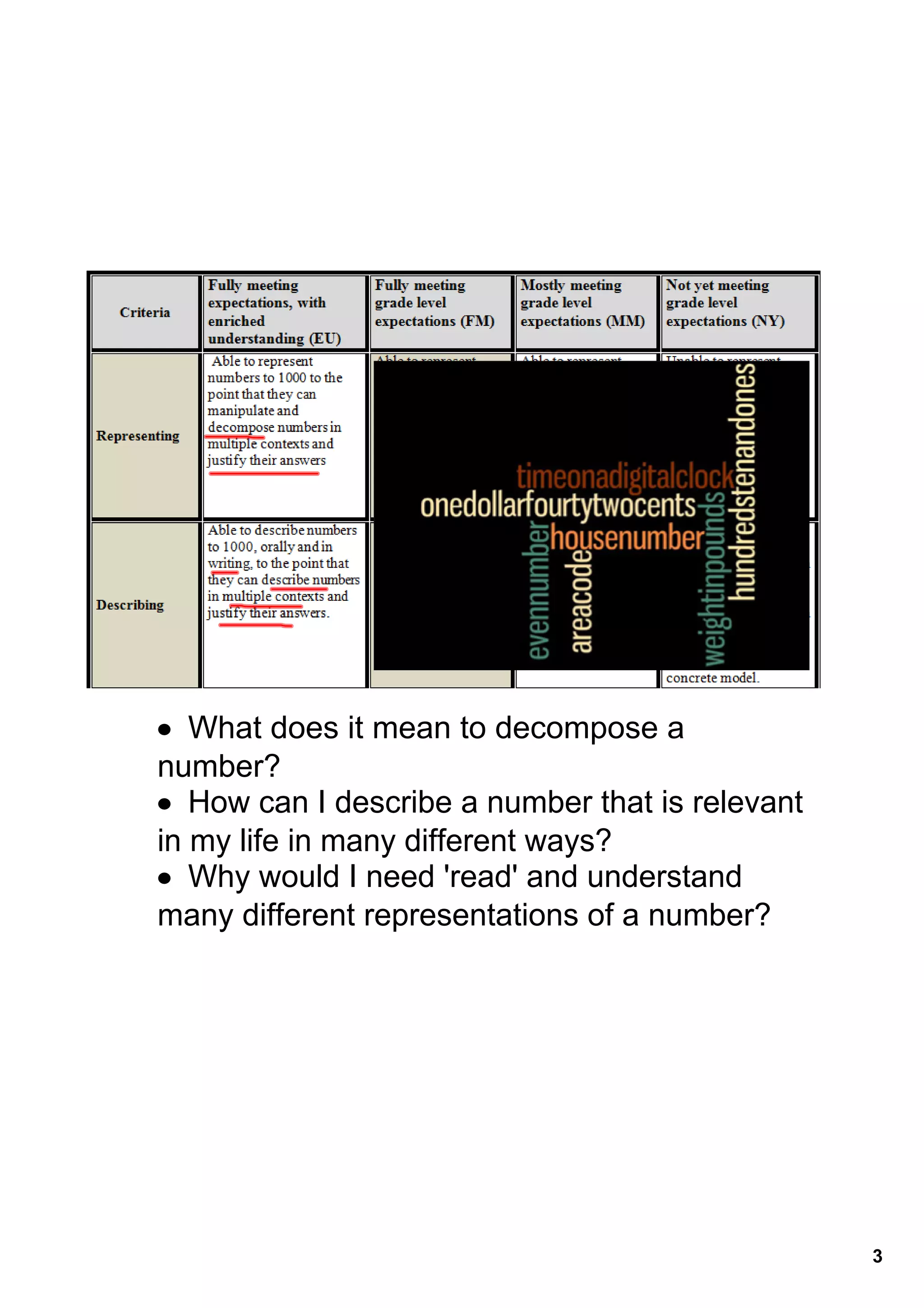 Grade 3-4 Describing Number | PDF