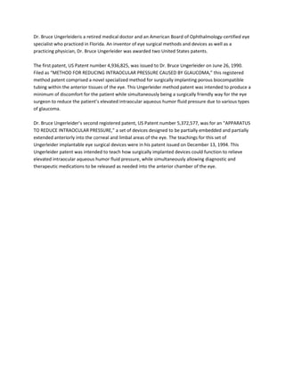 Dr. bruce ungerleider | DOCX