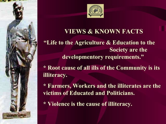 Dr. Deshmukh, The Versatile Personality | PPT