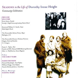 Dr. Dorothy Irene Height | PDF | Christianity | Religion & Spirituality
