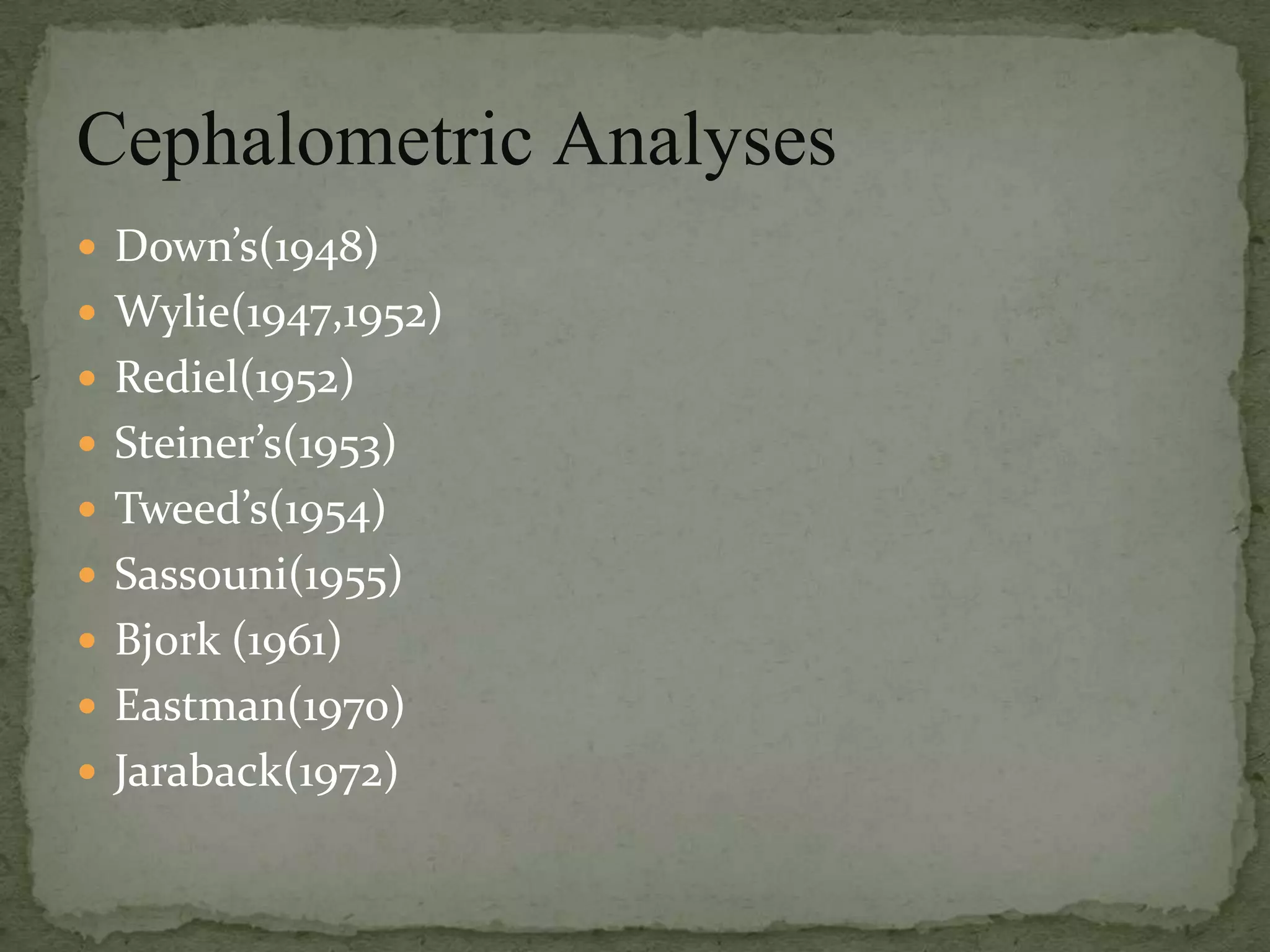 Downs analysis | PPTX
