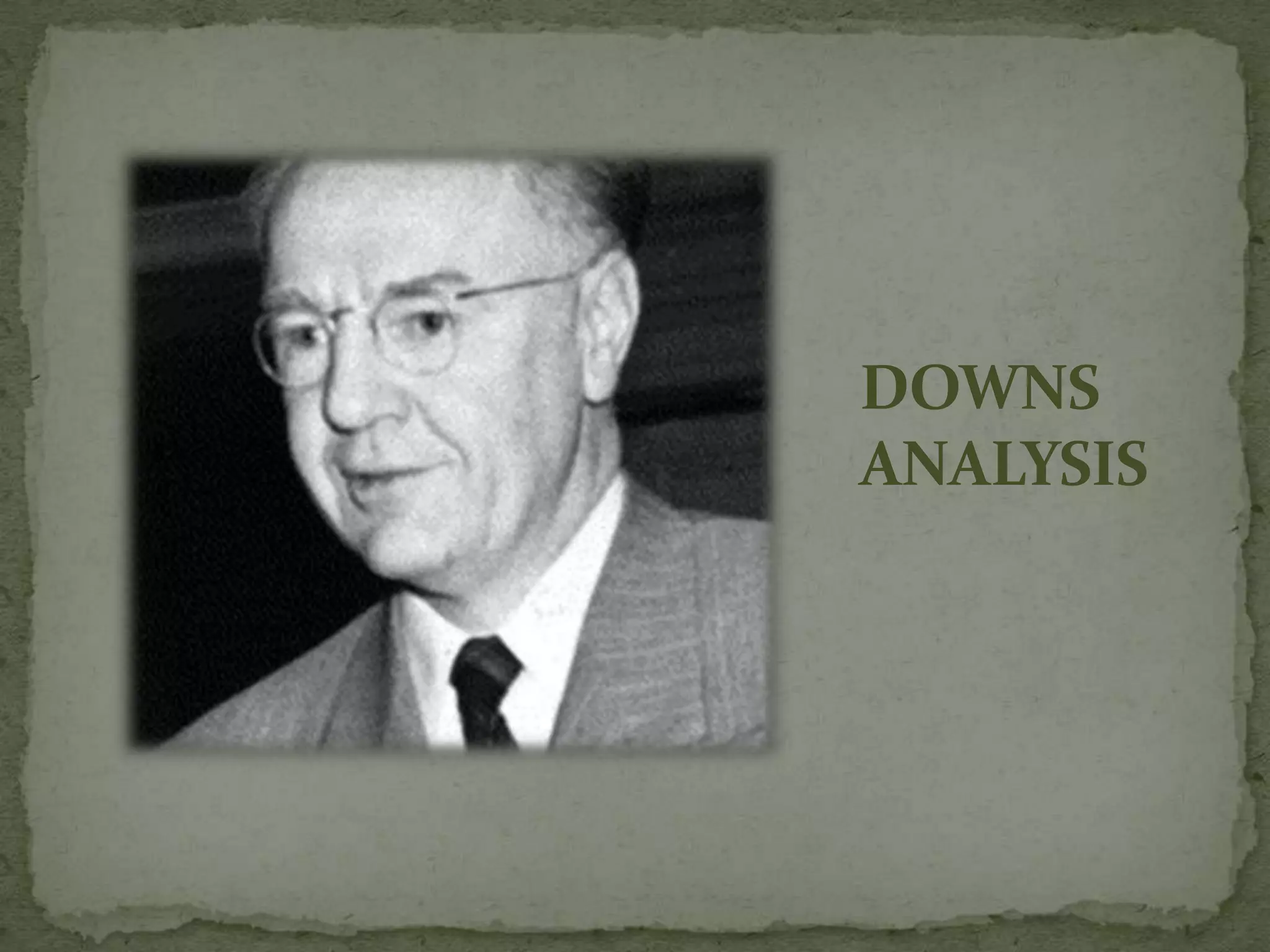 Downs analysis | PPTX