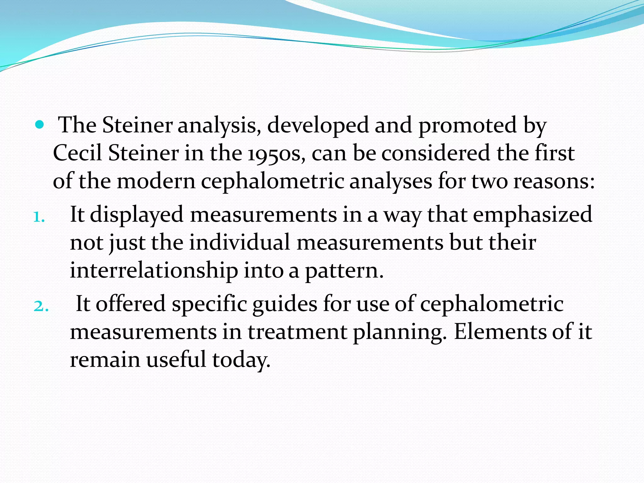 Steiners analysis | PPTX