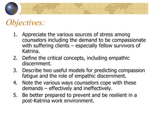 "Empathic Discernment " by Dr. Charles Figley | PPTX