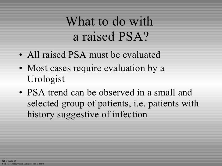 Elevated Psa