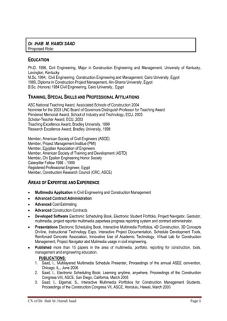 Dr. Ihab M. Hamdi saad CV | DOCX