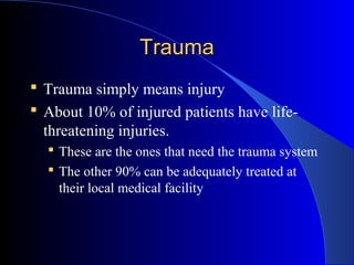 Dr. john campbell tele trauma | PPT