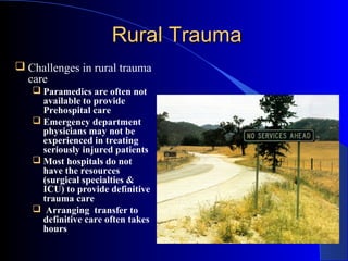 Dr. john campbell tele trauma | PPT