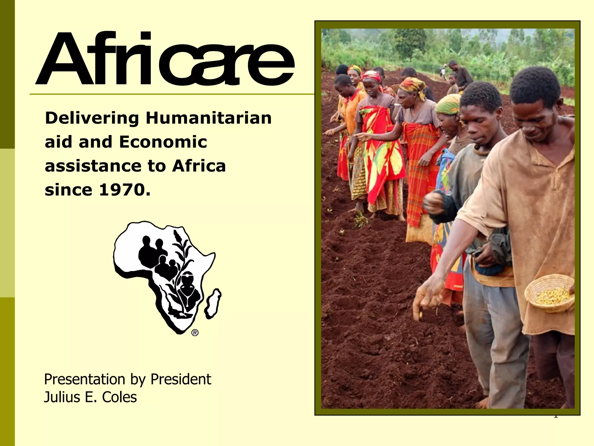 Dr. Julius Coles Africare | PPT | Africa Travel | Travel Locations