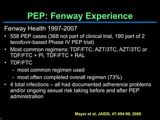 Prophylaxis and HIV Prevention by Dr. Ken Mayer | PPT