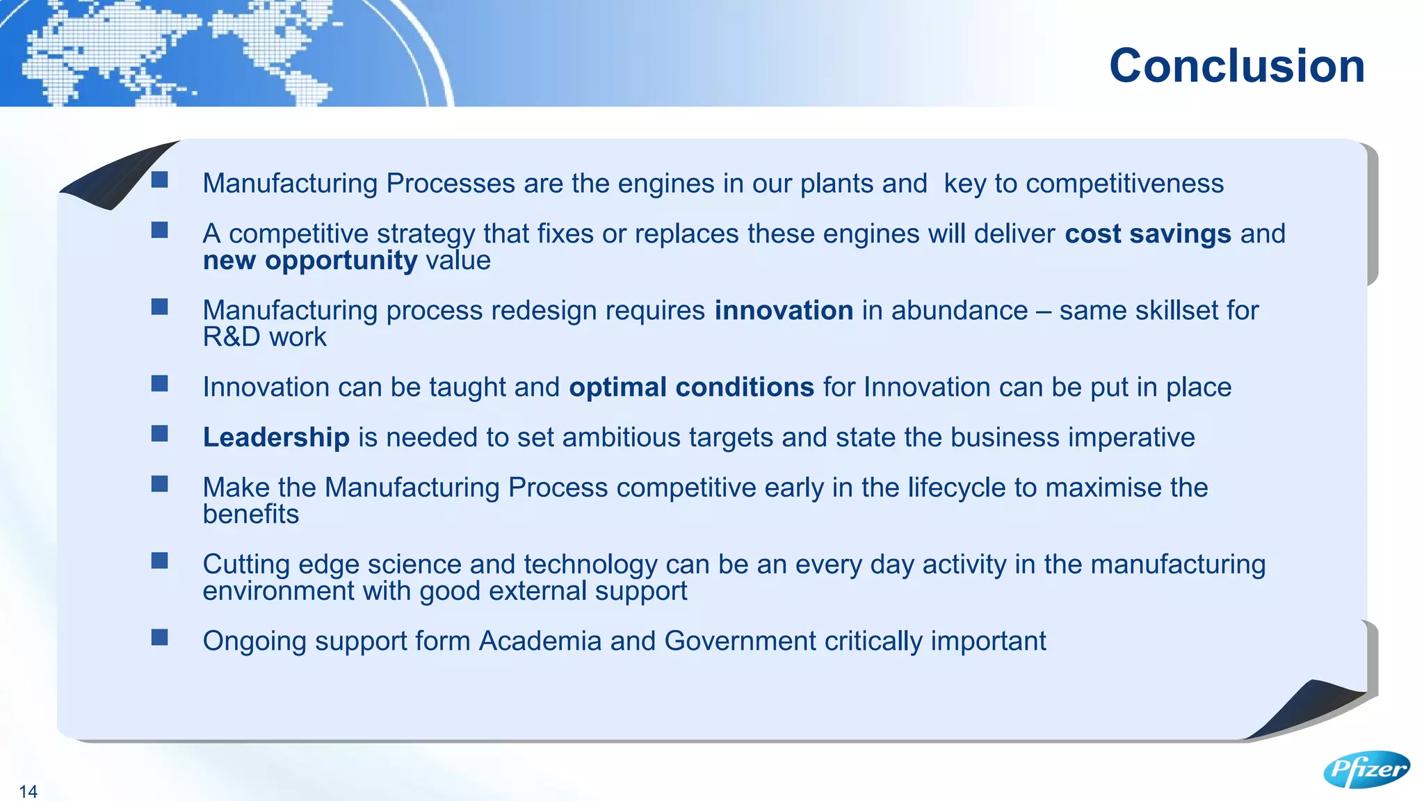 Dr. Liam Tully, Director, Pfizer Global Development Process Centre | PPT