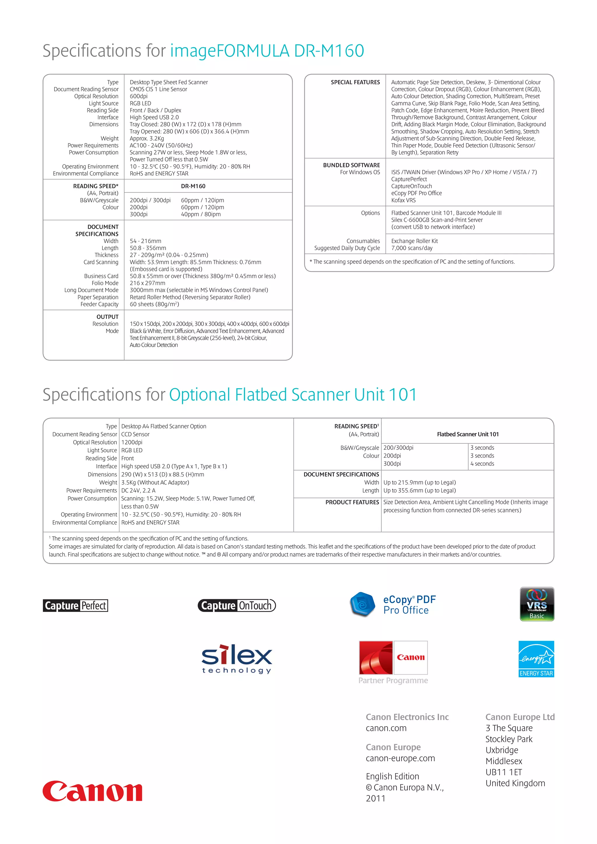 Canon DR M 160 | PDF
