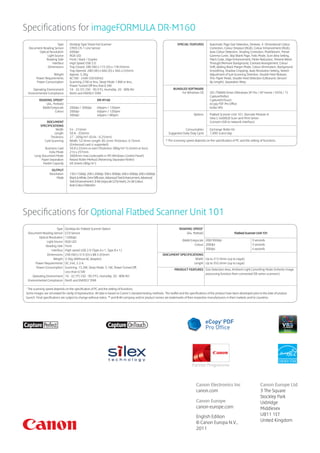 Canon DR M 160 | PDF