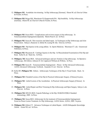 Dr Marc Philippon CV | DOC