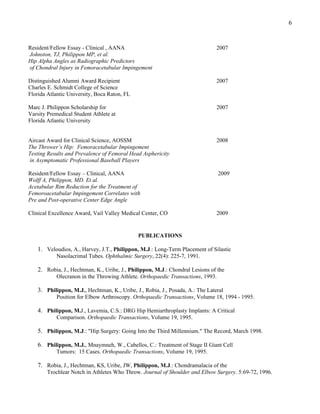 Dr Marc Philippon CV | DOC