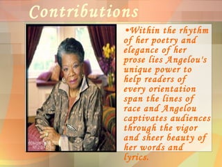 Dr. Maya Angelou | PPT