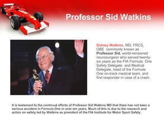 Dr Patrick Treacy Safety In Formula 1 | PPT