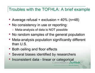 Measuring Health Literacy | PDF