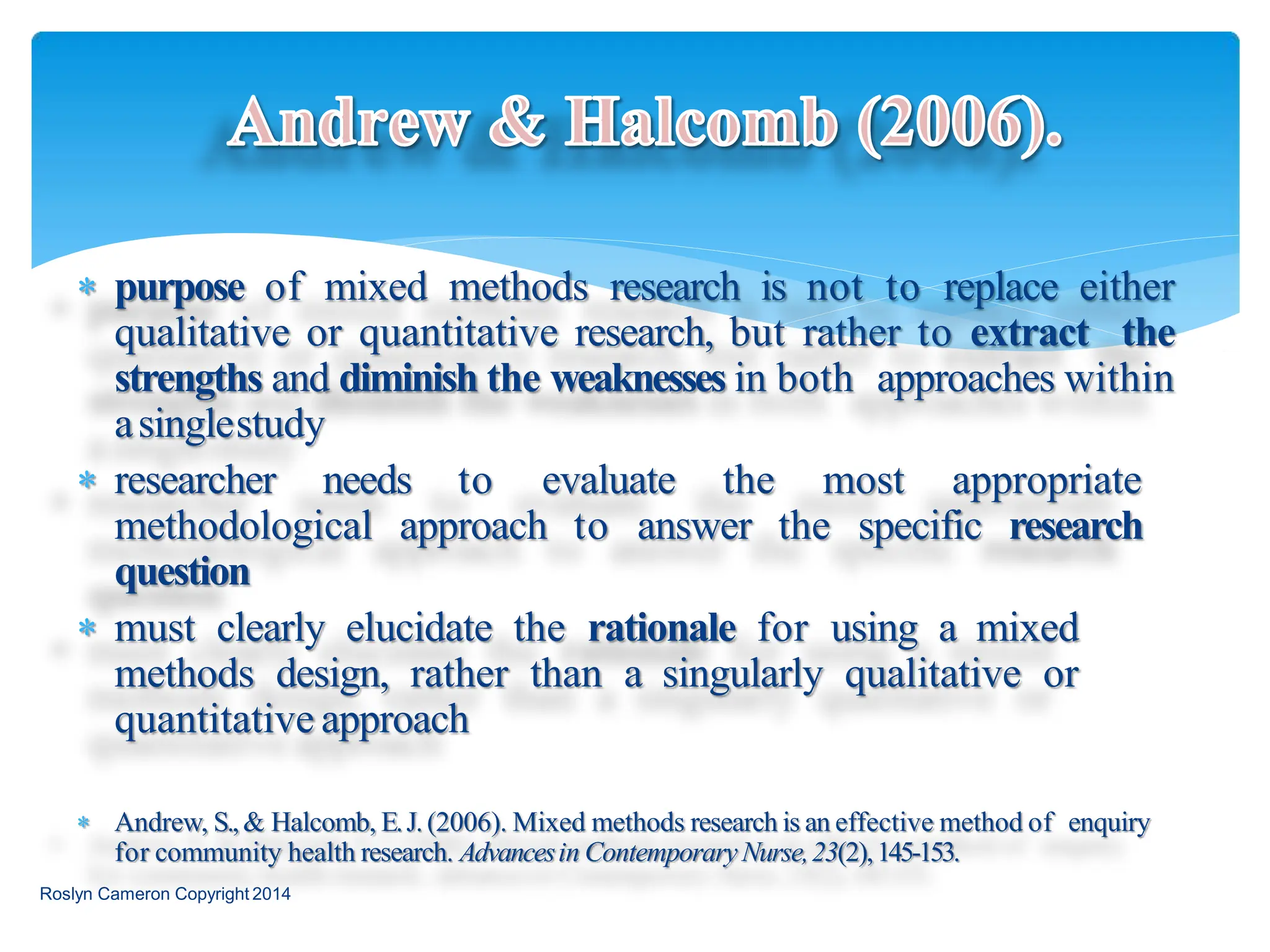 Dr. cameron_mixed-methodology.pptx QUN and QUAL | PPTX