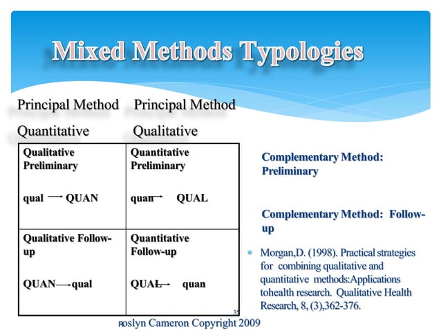 Dr. cameron_mixed-methodology.pptx QUN and QUAL | PPT