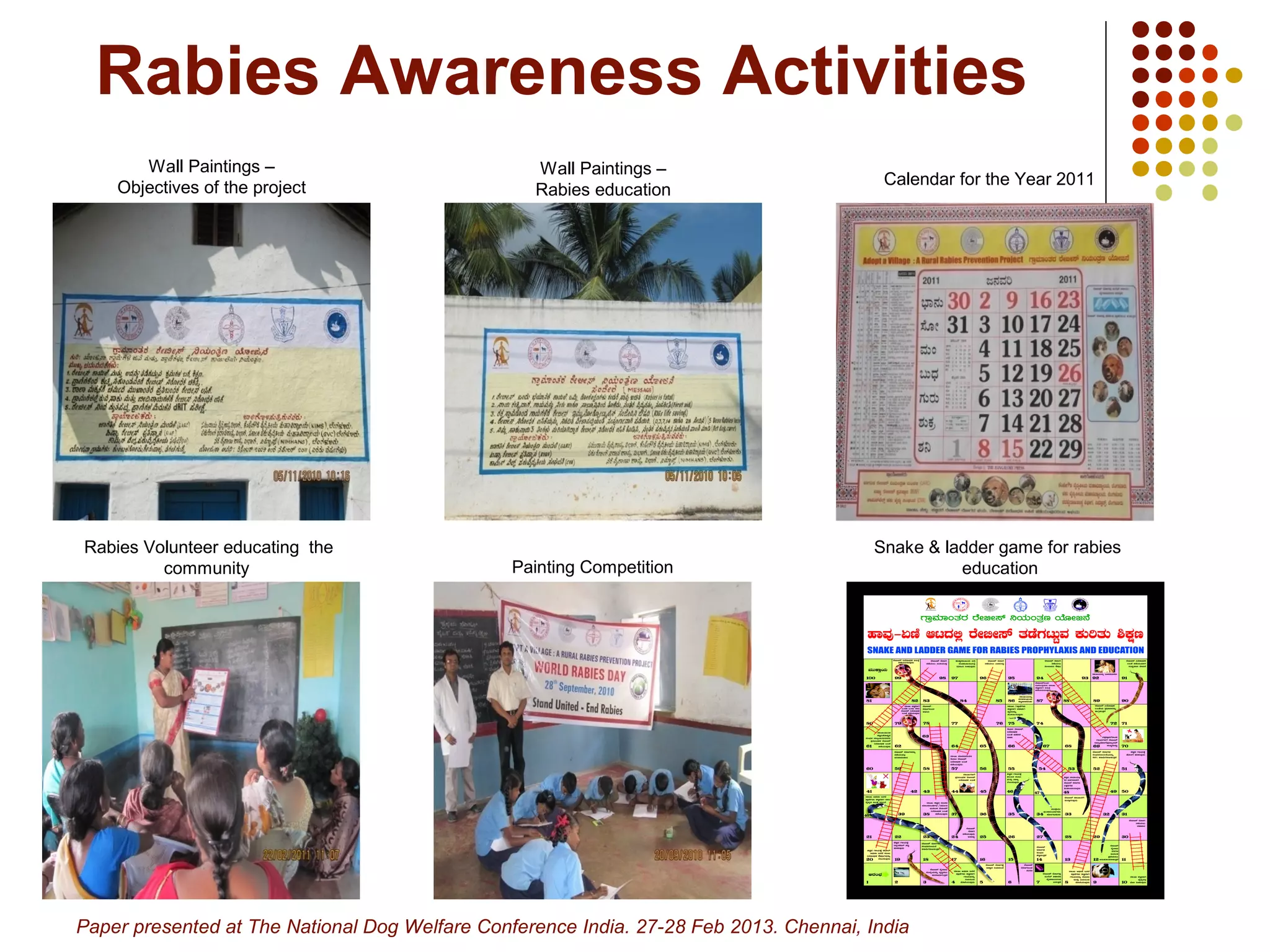 NDWC Chennai 2013 - The One Health approach towards Rabies elimination ...