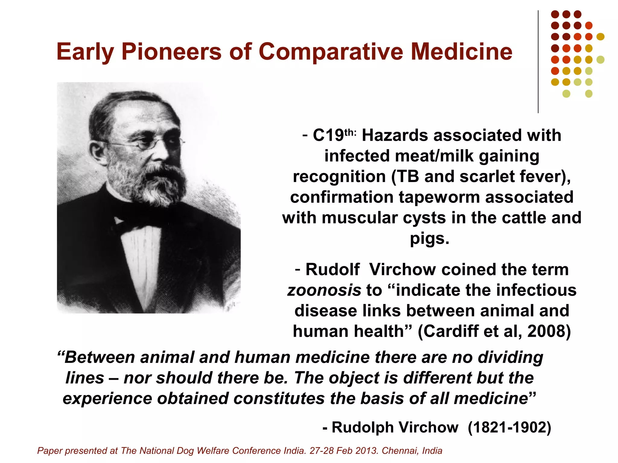 NDWC Chennai 2013 - The One Health approach towards Rabies elimination ...