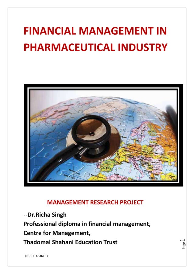 Financial Management in Pharmaceutical industry | DOCX