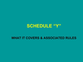 Dr.s.s amended schedule y | PPT