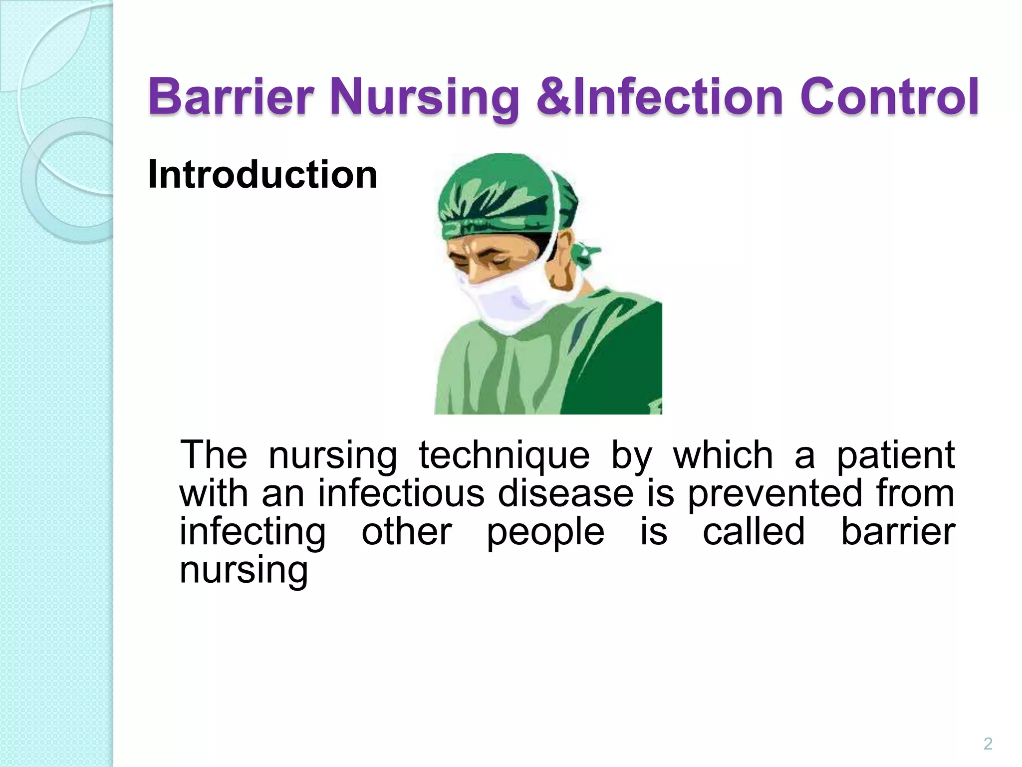 Dr.s.valliammal. barrier nursing & infection control | PPSX