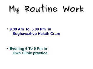 Dr.Sabarinathan Presentation | PPT