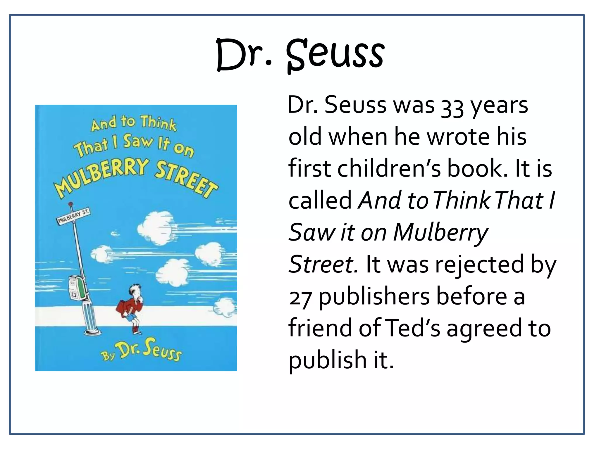 Dr. Seuss power point | PPTX