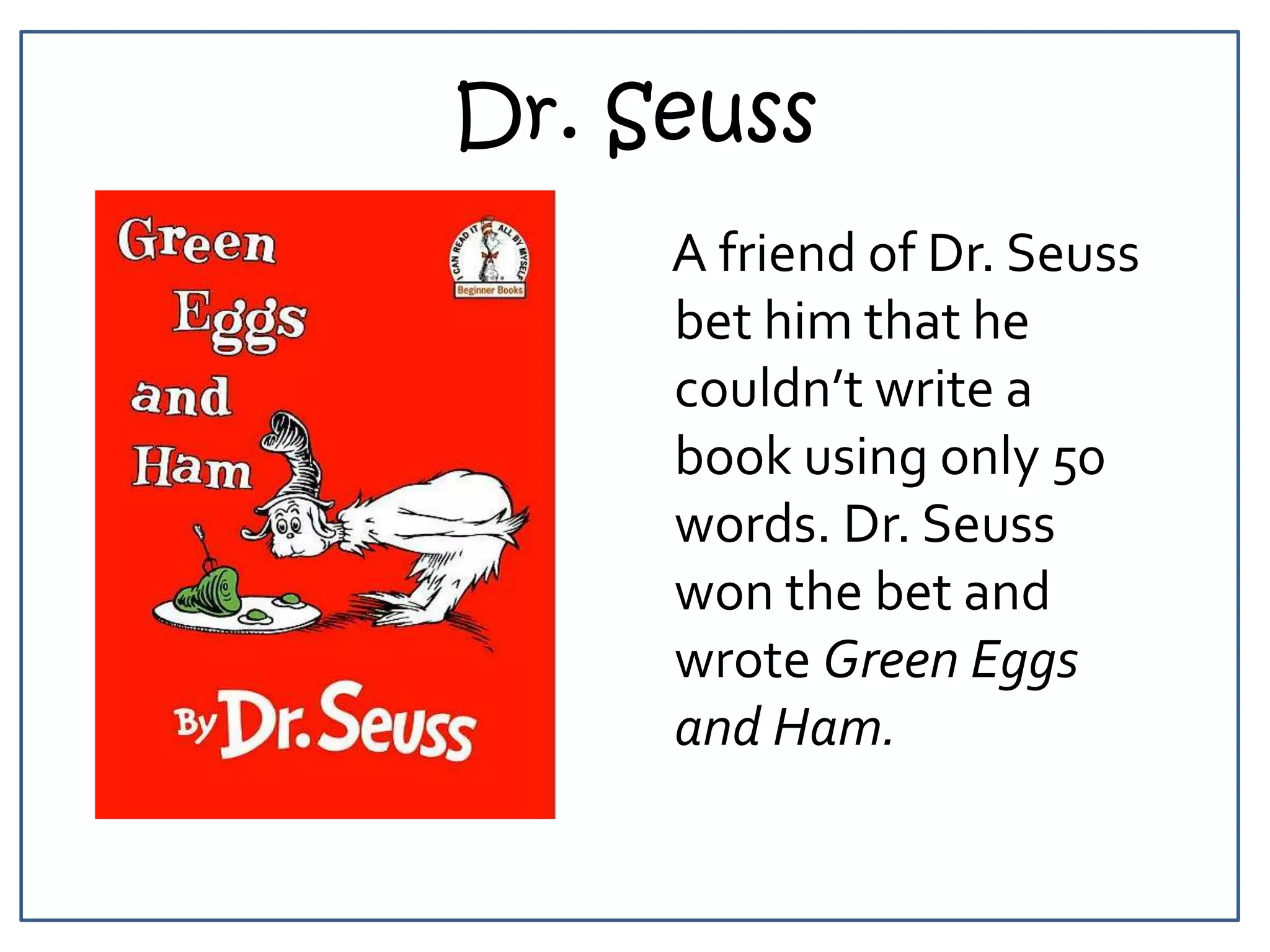 Dr. Seuss power point | PPTX