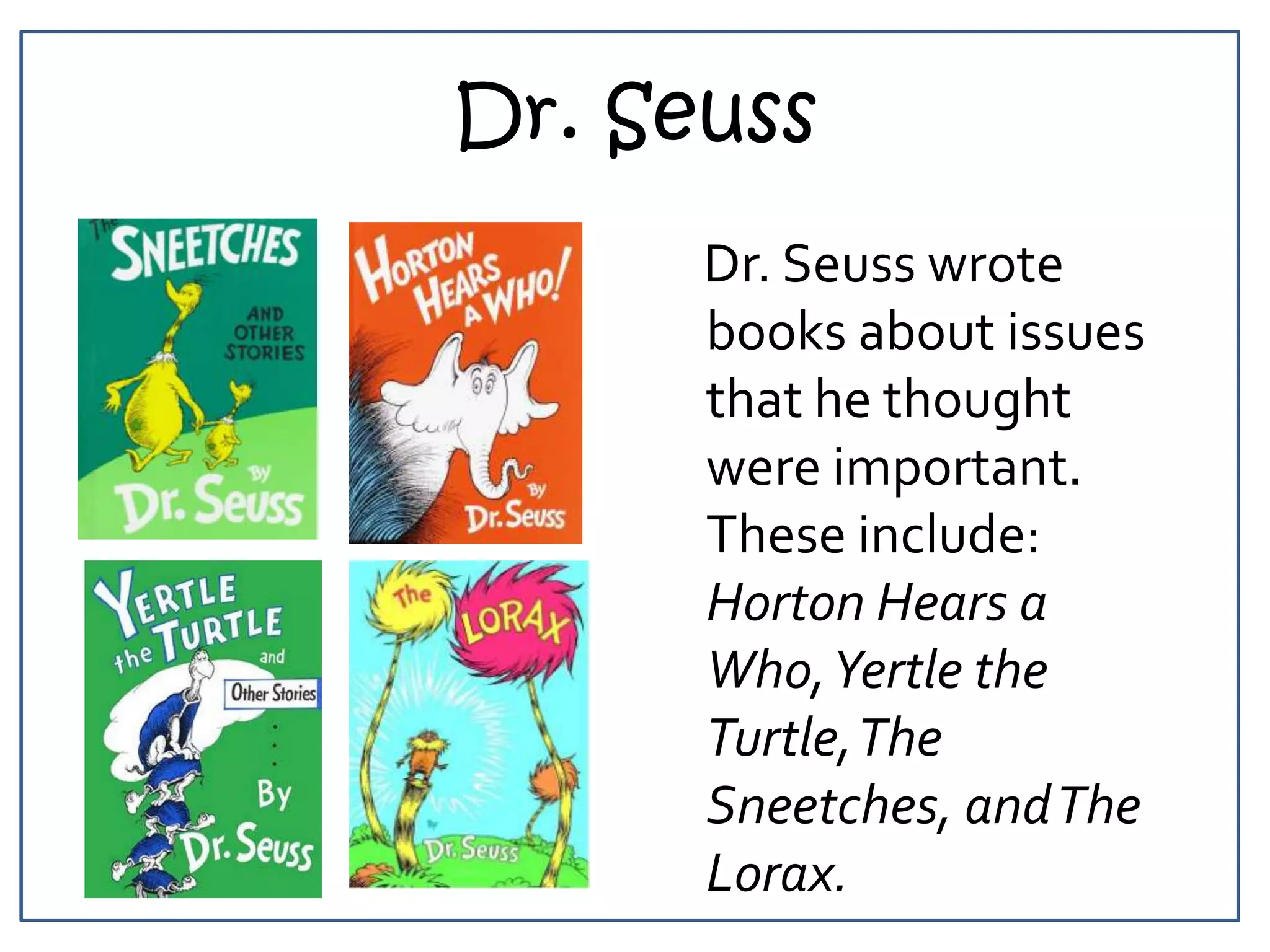 Dr. Seuss power point | PPTX