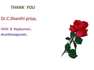 Dr.Shanthi priya`s presentation | PPT