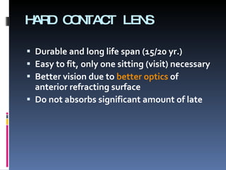 Hard Contact Lenses | PPT