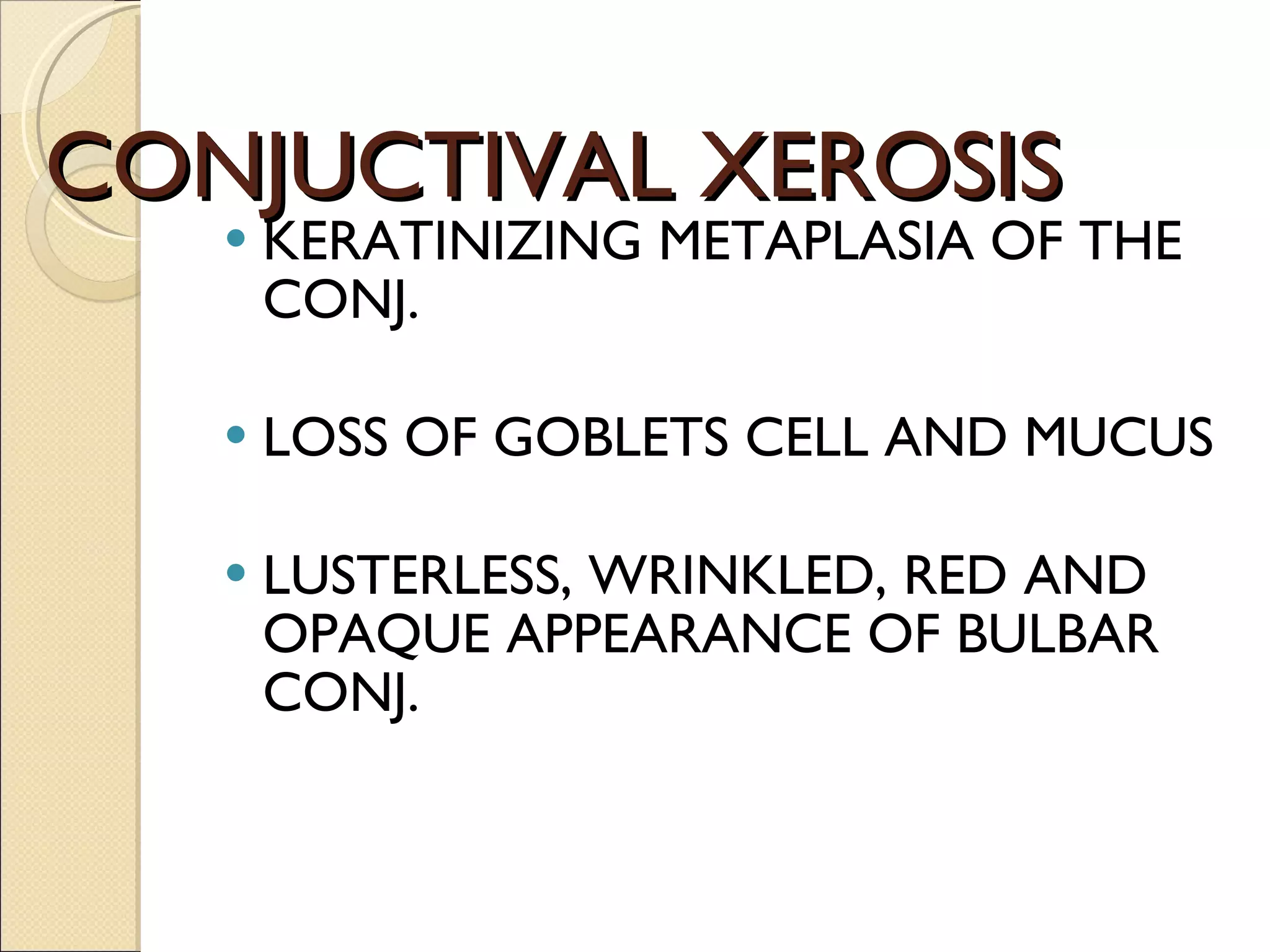 Vitamin A Deficiency & Eye | PPT