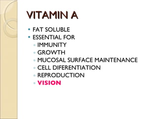 Vitamin A Deficiency & Eye | PPT