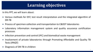 DR-TB case finding in NTEP for India for TB elimination | PPTX