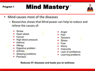 Dr.vijayan's Mind Power Program | PPT