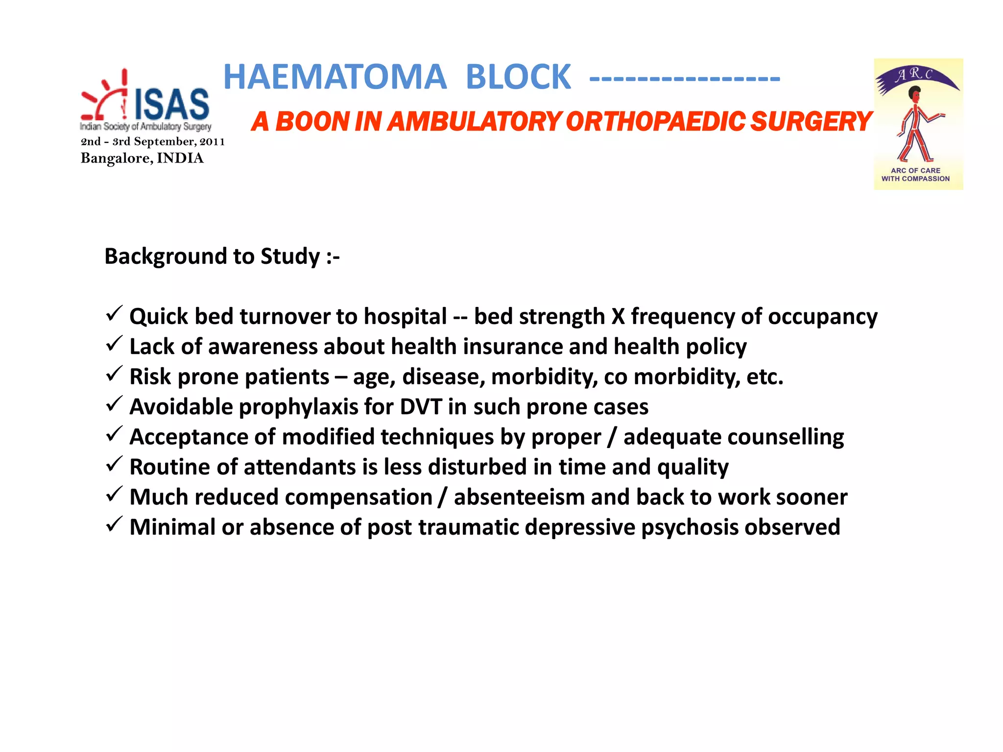 Dr vsn-raju haematoma-block-a-boon-ncas_2011 | PDF