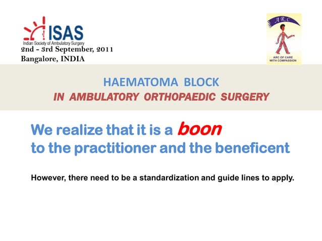 Dr vsn-raju haematoma-block-a-boon-ncas_2011 | PDF