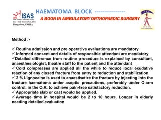 Dr vsn-raju haematoma-block-a-boon-ncas_2011 | PDF