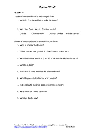 Dr. who beginner's guide with changes to correct | PDF