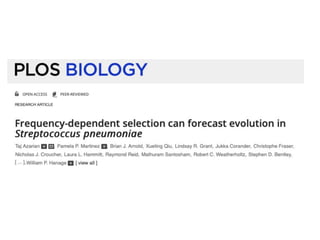 Dr william hanage | PPT