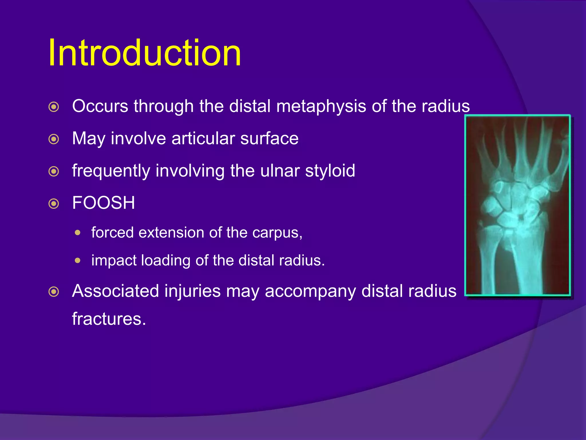 Dr. yt reddy distal radius fractures modified | PPTX