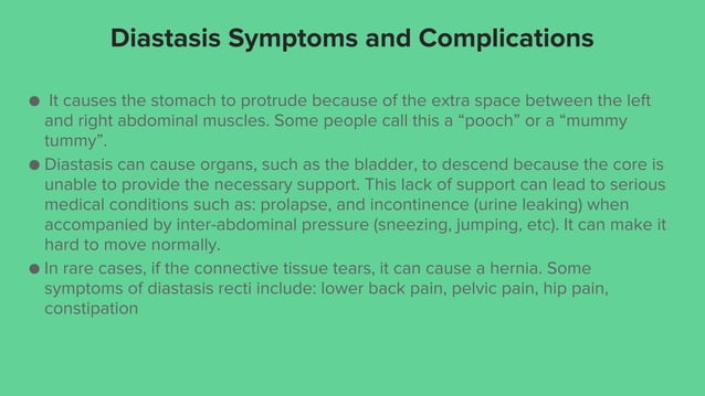 Diastasis rectus abdominis | PPTX